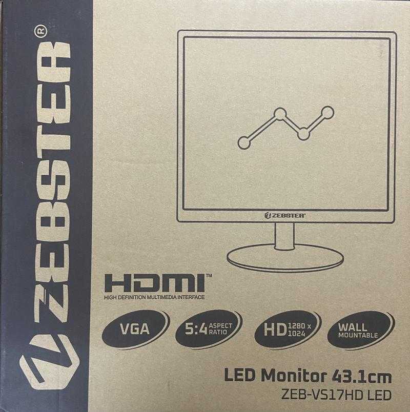 Zebster ZEB-VS17HD LED 17 Inch LED Monitor Udaan B2B Buying, 44% OFF